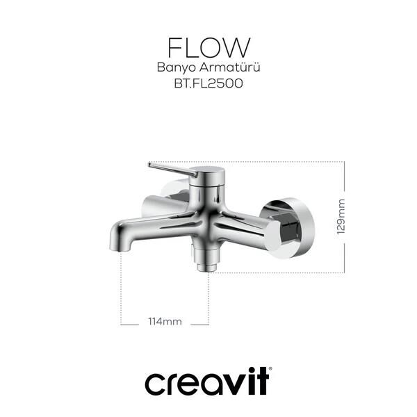 Creavit Flow Banyo Armatürü | www.yapideko.com