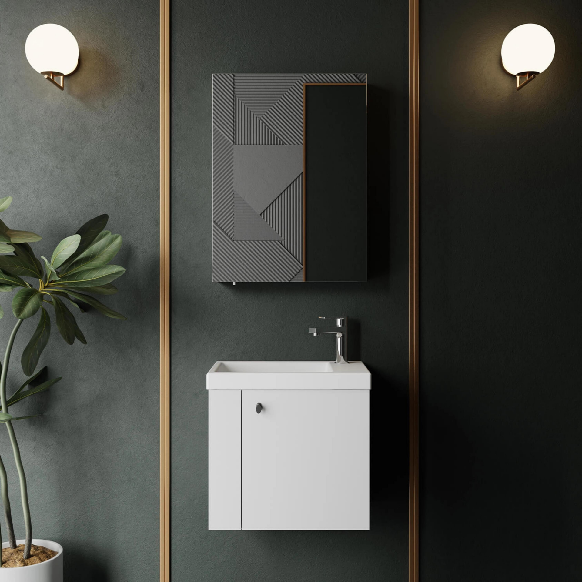 Forest Lavabo Dolabı Beyaz | www.yapideko.com
